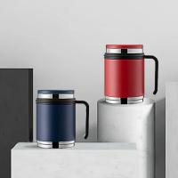 China 316 Stainless Steel Double Wall Vacuum Insulated Travel Mug 500ml Leakproof Thermal Cup for sale