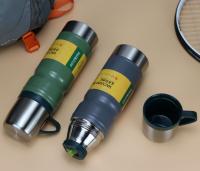 China 680ml Stainless Steel Vacuum Insulated Cup with 2 Lids 304 Inner 201 Outer for sale