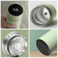 China Vacuum Flasks Thermoses Customized Logo LED Thermos Bottle with Digital Touch Screen for sale