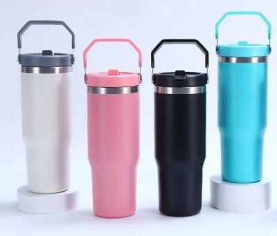 China 900ml 304 Stainless Steel Vacuum Insulated Travel Coffee Mug Custom Logo Reusable Bottle for sale