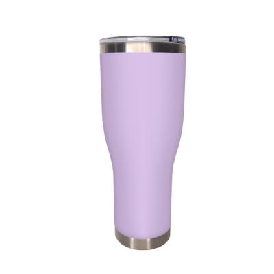 China Stainless Steel Double Wall Wine Tumbler with Lid 40oz Custom Color Travel Mug for sale
