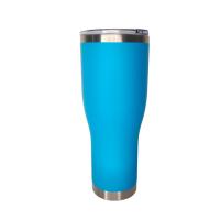 China Stainless Steel Double Wall Wine Tumbler with Lid 40oz Custom Color Travel Mug for sale