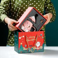 China Ceramic Christmas Gift Mug Set with Lid and Spoon 400ml 500ml for Office Tea Cup for sale