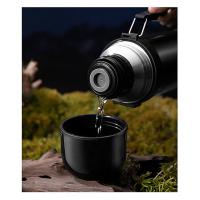 China Stainless Steel Vacuum Insulated Water Bottle 1200ml with Handle and Cup for sale