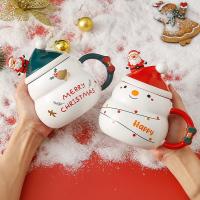 China Creative Christmas Coffee Mugs 480ml Capacity Sublimation Printing Santa Claus Design for sale