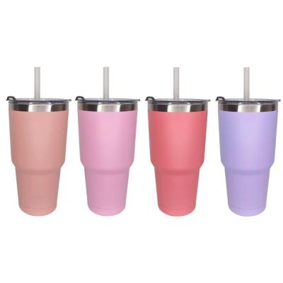 China 30oz Stainless Steel Double-Walled Tumbler Custom Color for Office Car Home for sale