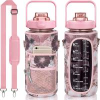 China Thermal Insulation Performance None 2000ml Water Bottle with Neoprene Sleeve and Strap for sale