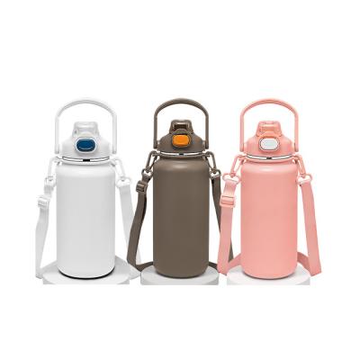 China 1600ml Stainless Steel Vacuum Insulated Water Bottle Outdoor Travel Cup with Handle SUS304 for sale