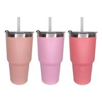 China 30oz Custom Stainless Steel Travel Mug Sublimation Blank Christmas Gift Tumbler for sale