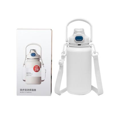 China 1600ml Stainless Steel Vacuum Insulated Water Bottle SUS304 External SUS316 Internal Hiking Flask for sale