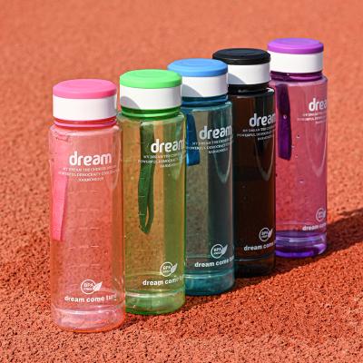 China BPA Free 1000ml Plastic Drinking Water Bottle with Capacity Mark for Fitness Sport for sale