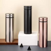 China Custom Logo 450ml Smart Insulated Water Bottle 304 Stainless Steel Vacuum Flask for Business Gifts for sale