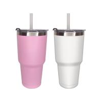 China 30oz Stainless Steel Travel Mug Vacuum Insulated Tumbler for Business Gifts Custom Color for sale