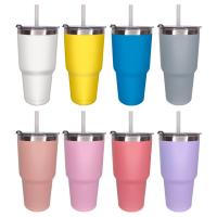 China 30oz Stainless Steel Travel Mug Vacuum Insulated Tumbler for Business Gifts Custom Color for sale