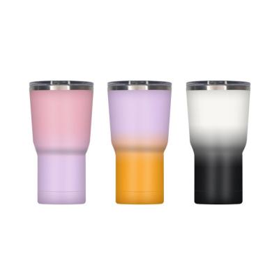 China 30oz Stainless Steel Insulated Travel Mug with Straw Cartoon Print Portable Cup for sale