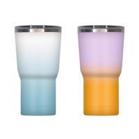 China 30oz Stainless Steel Insulated Travel Mug with Straw Cartoon Print Portable Cup for sale