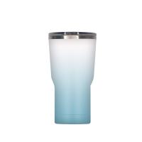 China 30oz Stainless Steel Insulated Travel Mug with Straw Cartoon Print Portable Cup for sale