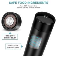 China Custom Logo Stainless Steel Insulated Water Bottle 500ml Smart Temperature Display for sale