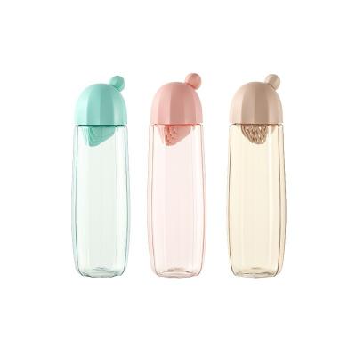 China Custom Logo Plastic Water Bottle 480ml Leak Proof Mug for School Outdoor Travel for sale