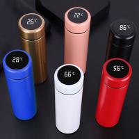 China Smart Digital Vacuum Insulated Stainless Steel Water Bottle 500ml Temperature Display for sale