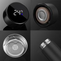 China Smart Digital Vacuum Insulated Stainless Steel Water Bottle 500ml Temperature Display for sale