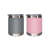 China 12oz Double Wall Vacuum Insulated Stainless Steel Tumbler with Lid Custom Color for sale