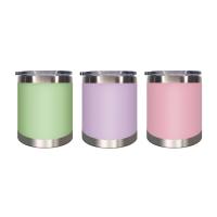 China 12oz Double Wall Vacuum Insulated Stainless Steel Tumbler with Lid Custom Color for sale