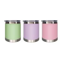 China Custom Stainless Steel Double Wall Insulated Vacuum Wine Cup 12oz Travel Mug Tumbler for sale