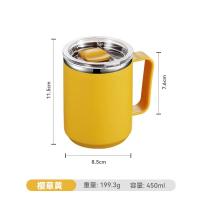 China 14oz Double Wall Vacuum Insulated Stainless Steel Coffee Mug with Lid for sale