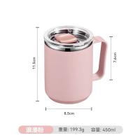 China 14oz Double Wall Vacuum Insulated Stainless Steel Coffee Mug with Lid for sale