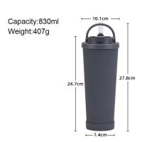 China 710ml Stainless Steel Travel Coffee Mug with Lid Custom Logo Acceptable 435g for sale