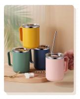 China 450ml Stainless Steel Double Wall Vacuum Insulated Travel Tumbler with Handle Customizable for sale