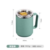 China 450ml Stainless Steel Double Wall Vacuum Insulated Travel Tumbler with Handle Customizable for sale