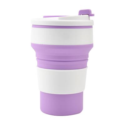 China Travelling Must-Have High Temperature Resistant Silicone Water Bottle Telescoping Cup for sale