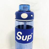 China Customized Tritan Water Bottle 650ml 780ml with Lock Lid and Straw for Sports for sale