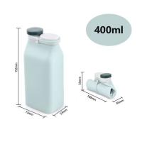 China Foldable Silicone Water Bottle 400ml 600ml Collapsible Outdoor Travel BPA Free for sale