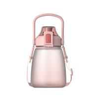 China Custom Tritan Sports Water Bottle 1.1L with Lid and Straw Reusable Plastic Drinking Bottle for sale