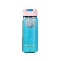 China 650ml Plastic Tumbler Water Bottle With Tea Infuser Handle Cup for Student With Scale for sale