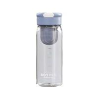 China 650ml Plastic Tumbler Water Bottle With Tea Infuser Handle Cup for Student With Scale for sale