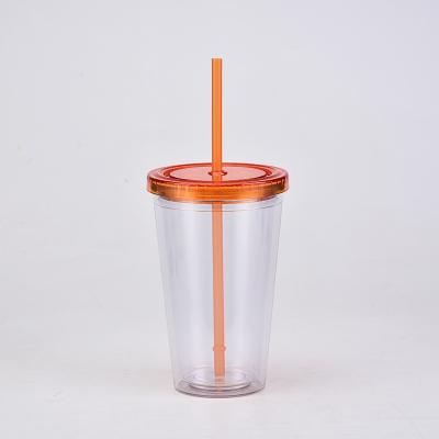 China Custom Logo Plastic Transparent Water Bottle 500ml for Outdoor Travel BPA Free for sale