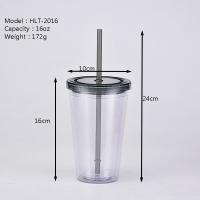 China Custom Logo Plastic Transparent Water Bottle 500ml for Outdoor Travel BPA Free for sale
