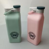 China 400ml 600ml Foldable Silicone Water Bottle Outdoor Travel Collapsible BPA Free for sale