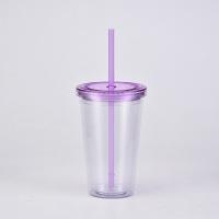 China Boiling Water Applicable Custom Outdoor Travel Plastic Water Bottle with Straw for sale