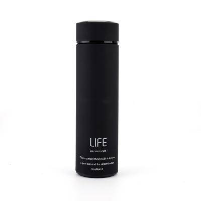 China 500ml Double Wall Stainless Steel Vacuum Flask Custom Logo Coffee Water Bottle for sale