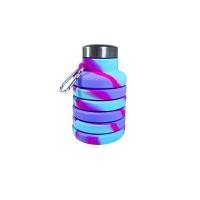 China Silicone Collapsible Water Bottle 500ml BPA Free Leak Proof Custom Color for Kids Outdoor for sale