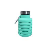 China Silicone Collapsible Water Bottle 500ml BPA Free Leak Proof Custom Color for Kids Outdoor for sale