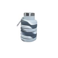 China 500ml Foldable Silicone Water Bottle BPA Free Collapsible Travel Sports Cup for sale