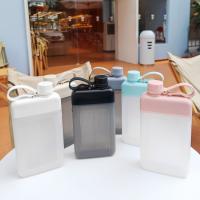 China Portable 450ml BPA-Free Custom Pattern Square Sports Juice Bottle for Kids for sale