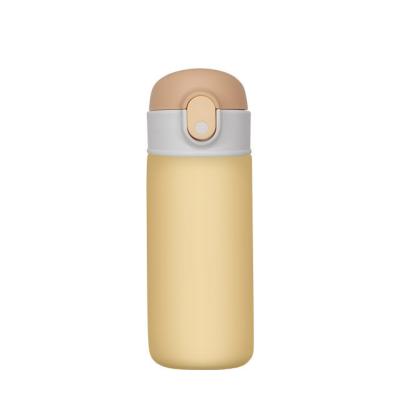 China 16oz 304 Stainless Steel Vacuum Water Bottle Leakproof Children Flask with Handle Lid for sale