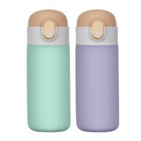 China 16oz 304 Stainless Steel Vacuum Water Bottle Leakproof Children Flask with Handle Lid for sale
